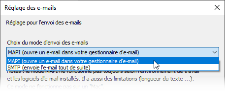 Envoi de documents par e-mail - Crésus Facturation - Support Crésus