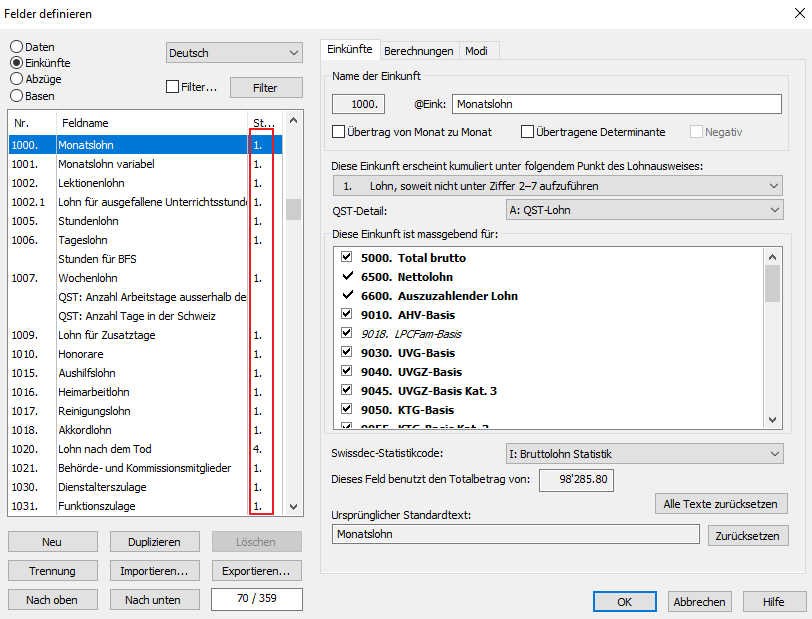 Wie kann ich den Inhalt des Lohnausweises ändern? – Support Crésus