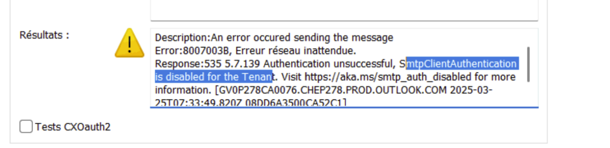 Configuration pour l’envoi de mail par SMTP – Support Crésus